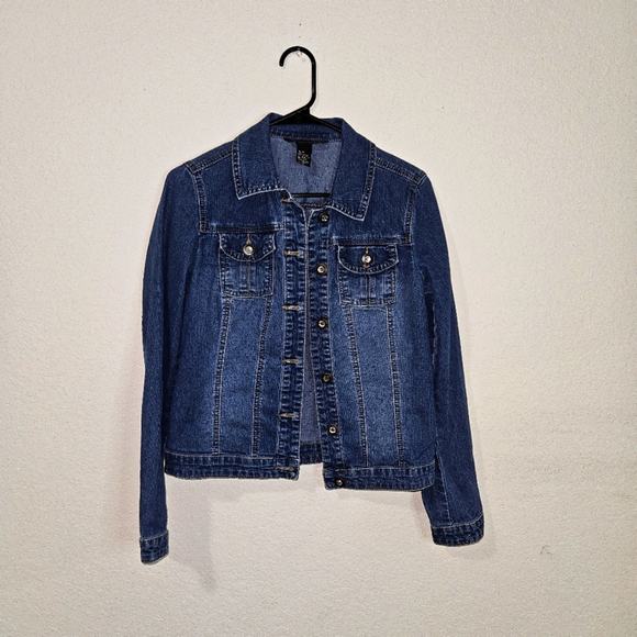 Baccini | Jackets & Coats | Baccini Denim Jacket Womens Medium Blue ...